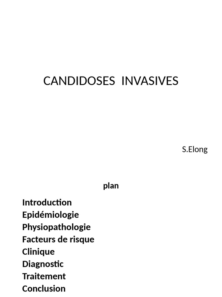 candidoses invasives | PDF | Candidose | Candida