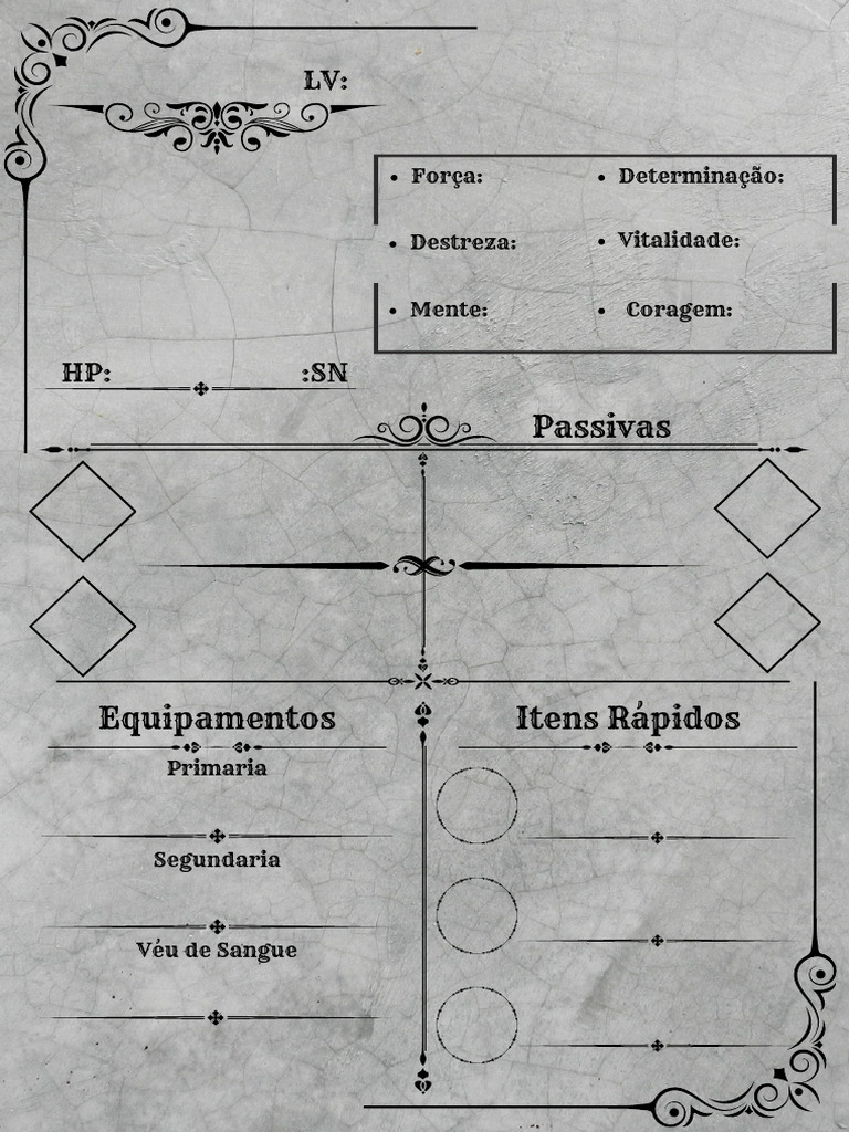 Ficha Code Vein (2.0) | PDF