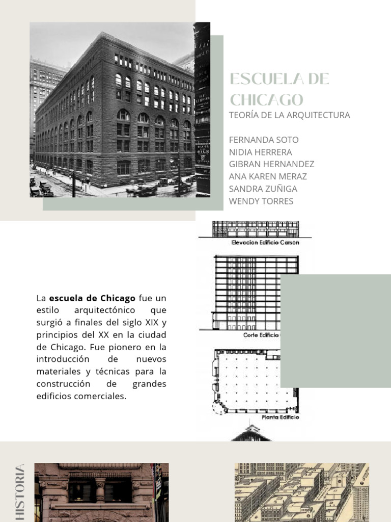 ESCUELA DE CHICAGO | PDF | Diseño arquitectonico | Arquitectura
