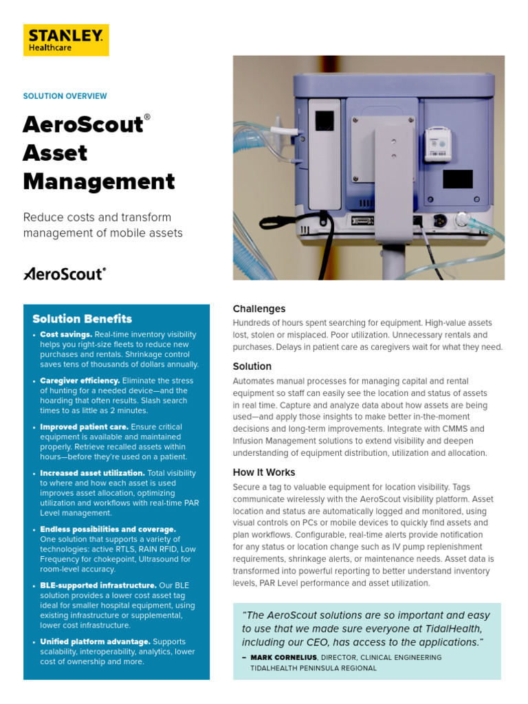 Asset Management Solution Overview | PDF | Health Care | Radio ...