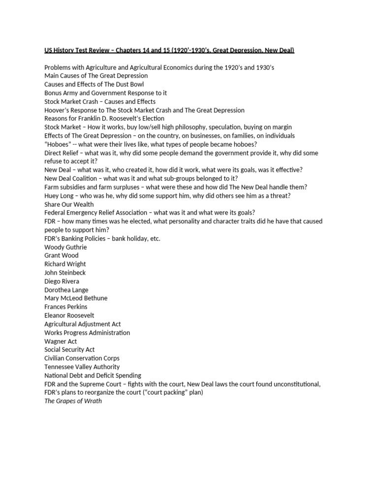 USHistory Test Review CH 14 and 15 | PDF