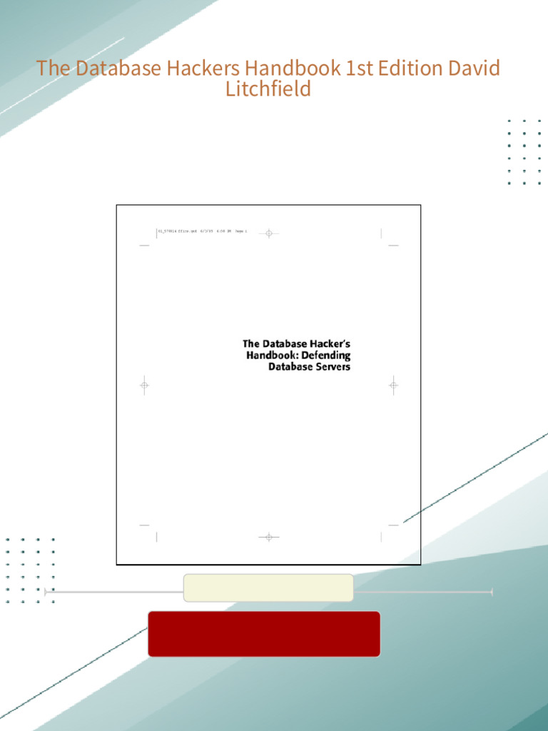 The Database Hackers Handbook 1st Edition David Litchfield 2024 scribd ... The Database Hackers Handbook 1st Edition David Litchfield 2024 scribd ...