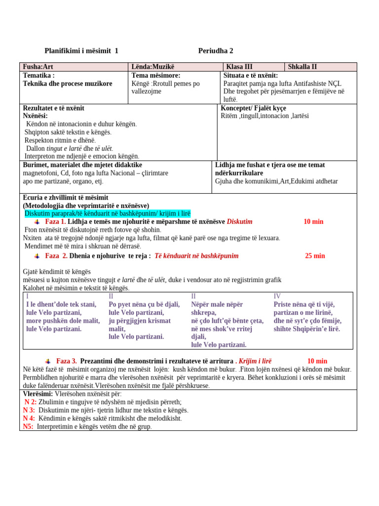 Ditar Muzik KL 3 Periudh 2 | PDF