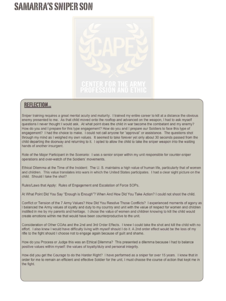 Samarras Sniper Son | PDF | Sniper | Warfare