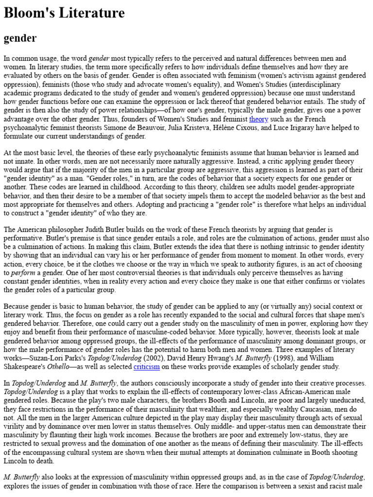 Gender Pdf Gender Gender Studies