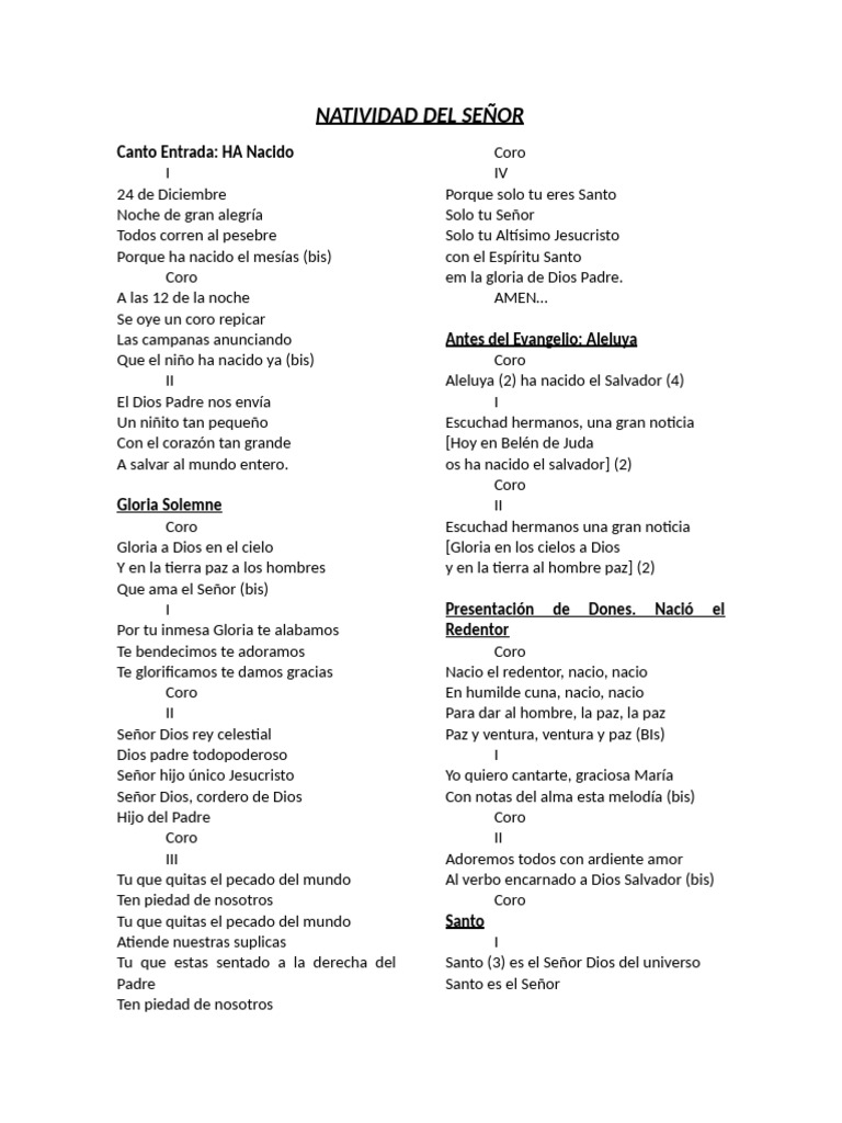 Natividad Del Señor | PDF | Natividad De Jesus | María, madre de Jesús