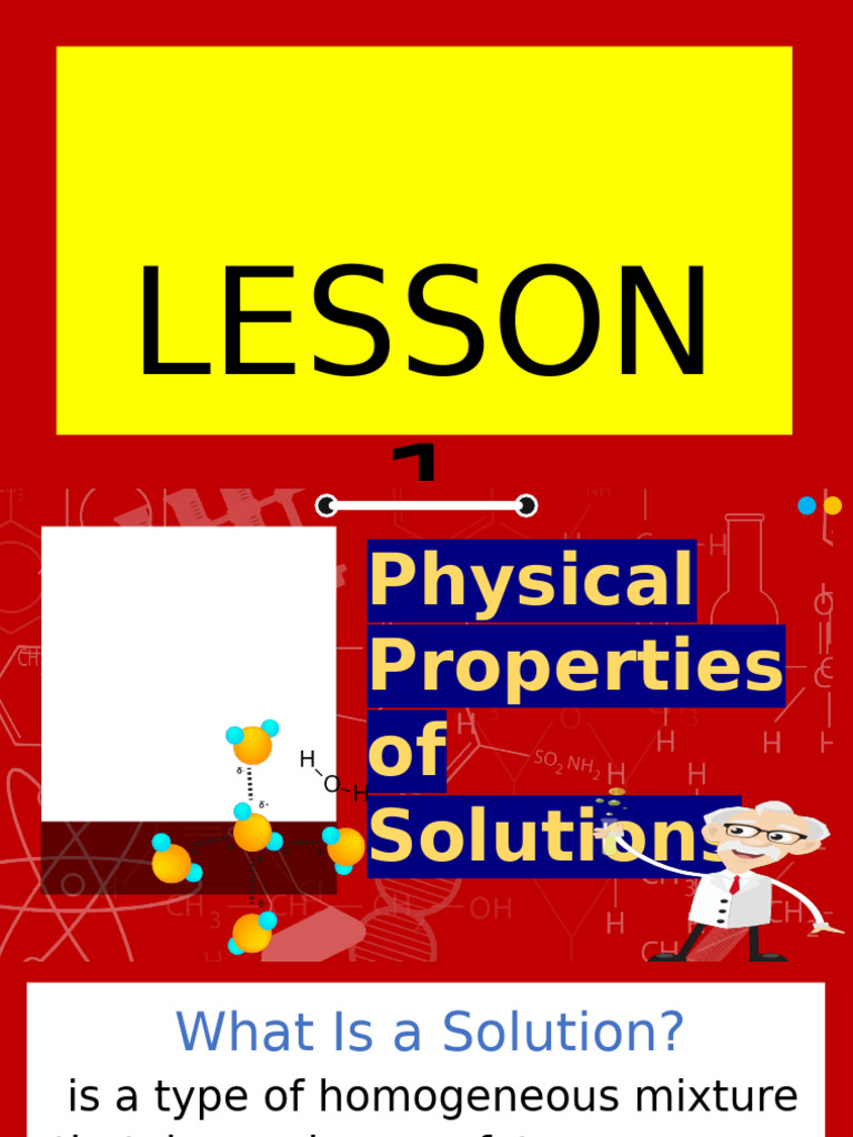 Copy Physical Properties of Solution 1 | PDF | Mixture | Physical Chemistry