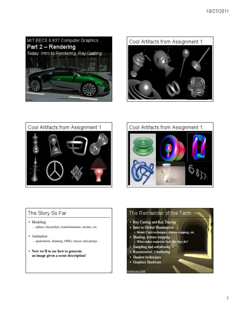 Ray Casting 1 Pdf Rendering Computer Graphics Computer Graphics