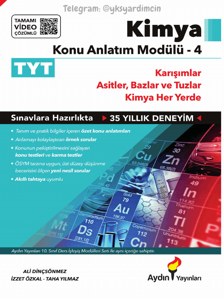 Aydın Yayınları - TYT Kimya - 4.konu Anlatım Modulü 2 | PDF