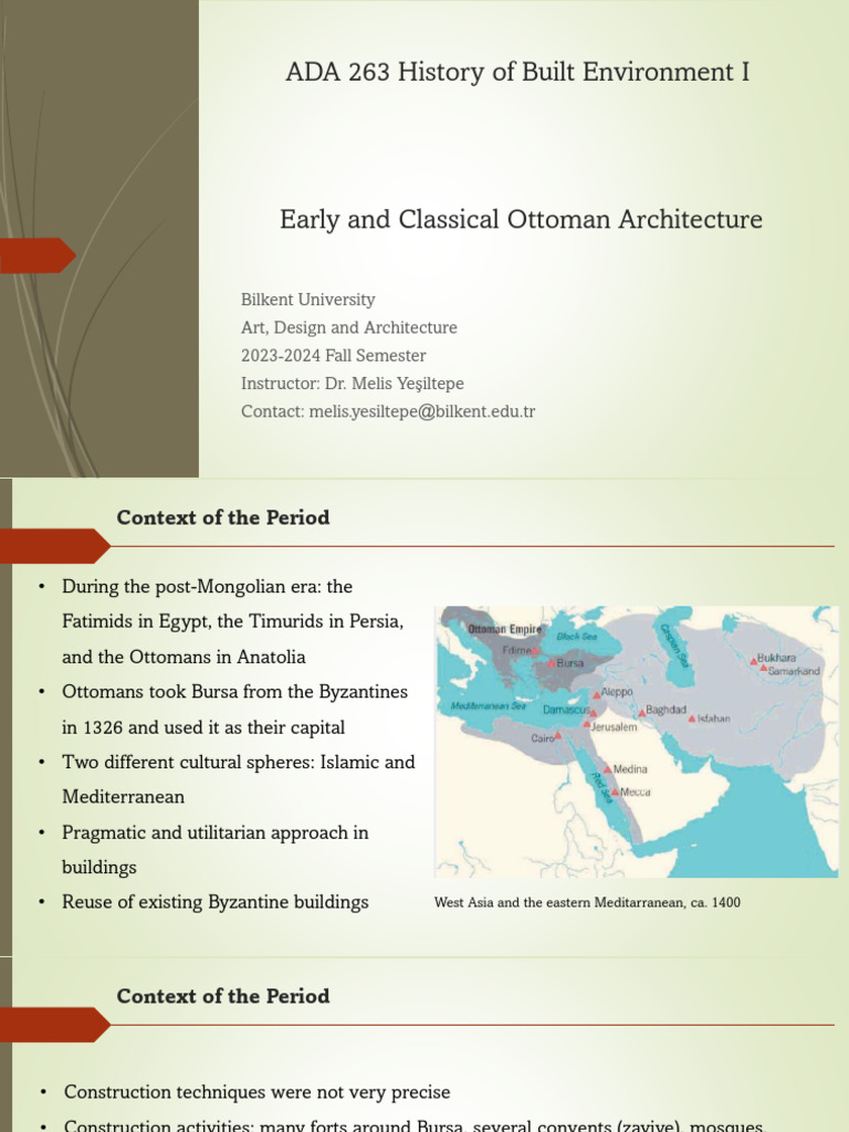 Ottoman Architecture Overview | PDF | Dome | Mosque