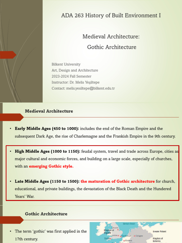 Medieval Gothic Architecture Overview | PDF | Gothic Architecture ...