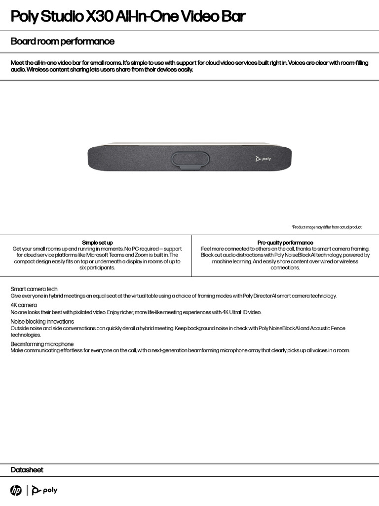 DataSheet Poly X30 | PDF | Electronics | Information And Communications ...