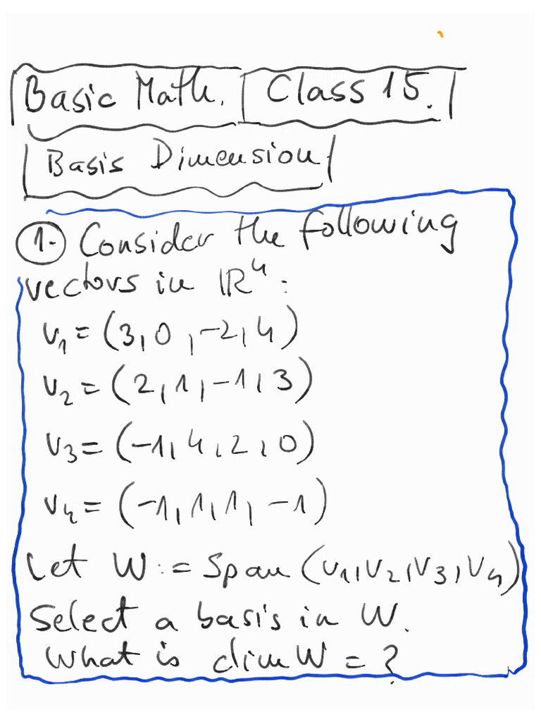 BasicMath Class15 | PDF