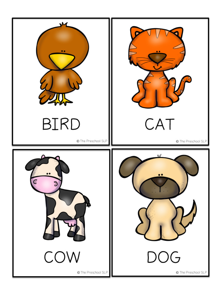 Preschool Vocabulary Flashcards Guide | PDF