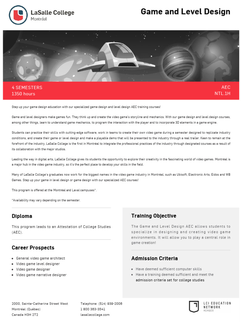 Aec Game Level Design PdfBrochure en | PDF | Video Games | Computing