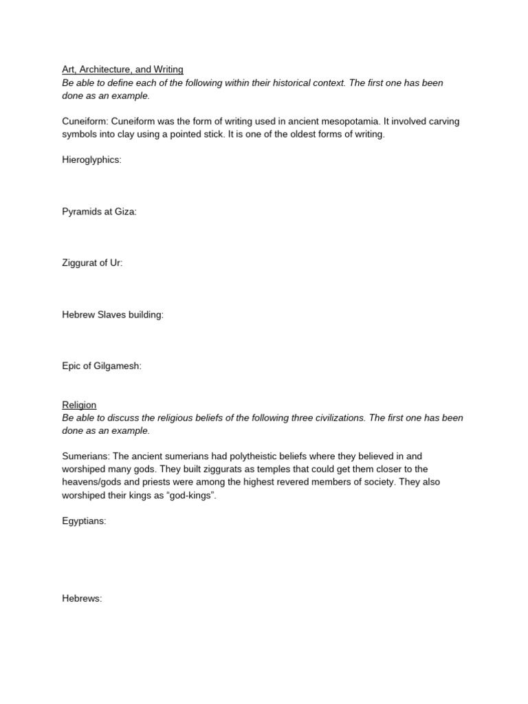 6th Grade - Unit 1 TEST Study Guide | PDF