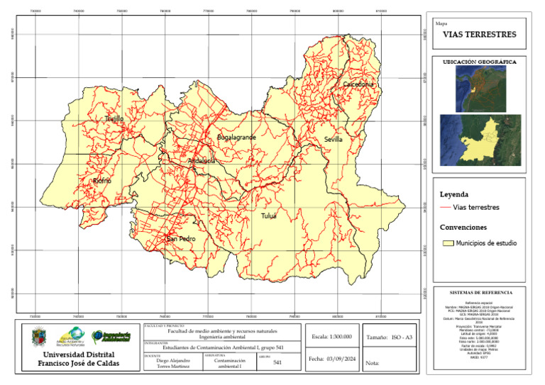 Mapa Vial | PDF | Mapa | Geofísica