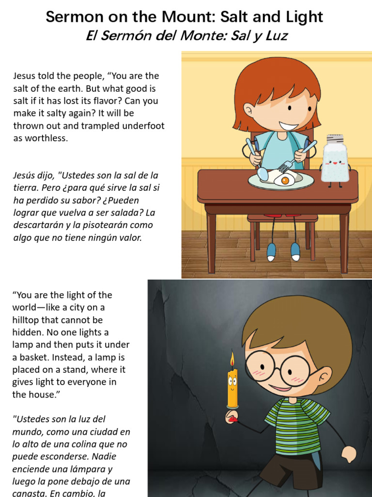 The Sermon On The Mount - Salt and Light - El Sermón Del Monte - Sal y ...