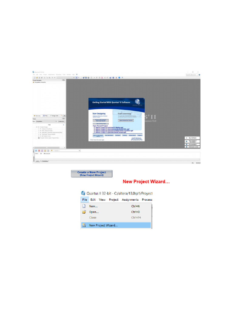 Ejemplo en QuartusII de Altera para Un Proyecto | PDF | Ciencias de la Computación | Estándares ...