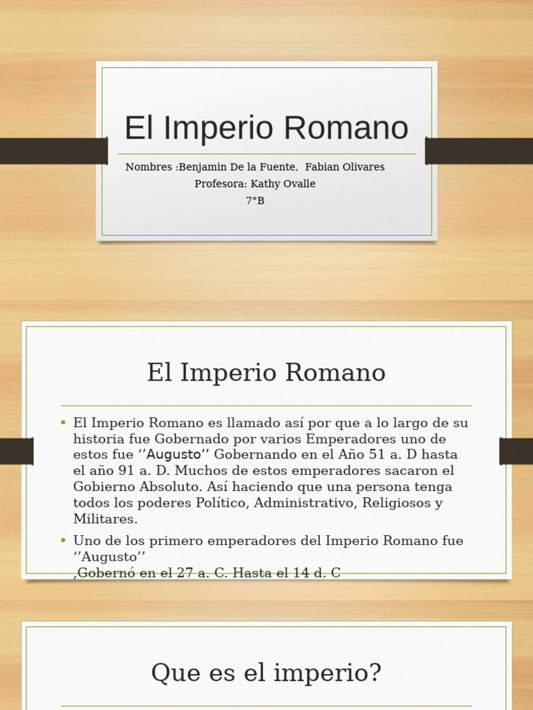 El Imperio Romano-1 | PDF | imperio Romano | Roma antigua