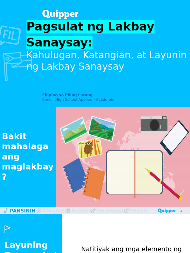 Lakbay Sanaysay | PDF