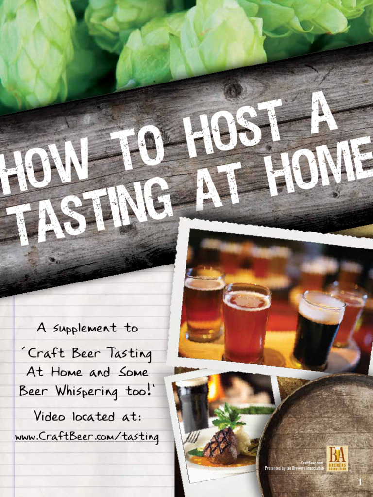 How to organize a tasting | PDF | Brewing | Beer