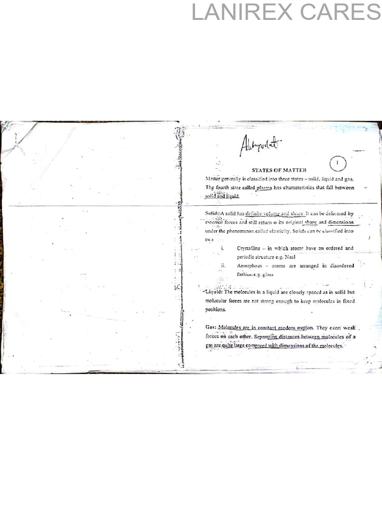 PHY 103 Handout | PDF