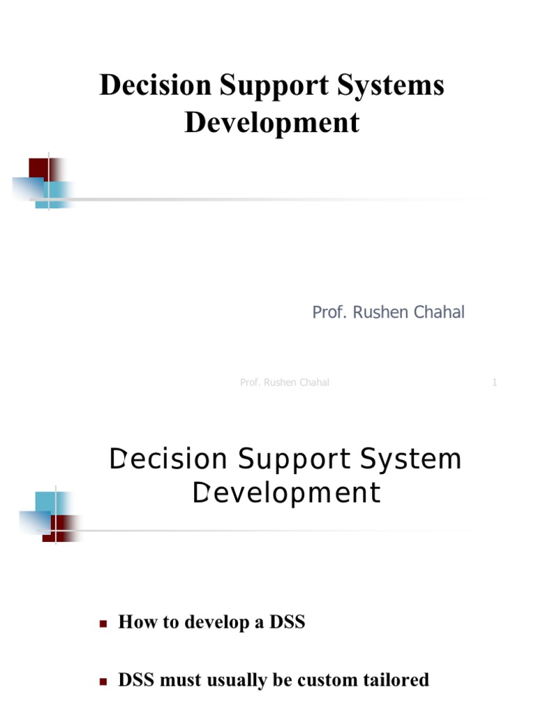 Decision Support Systems Development | PDF | Software Prototyping | Software Development Process