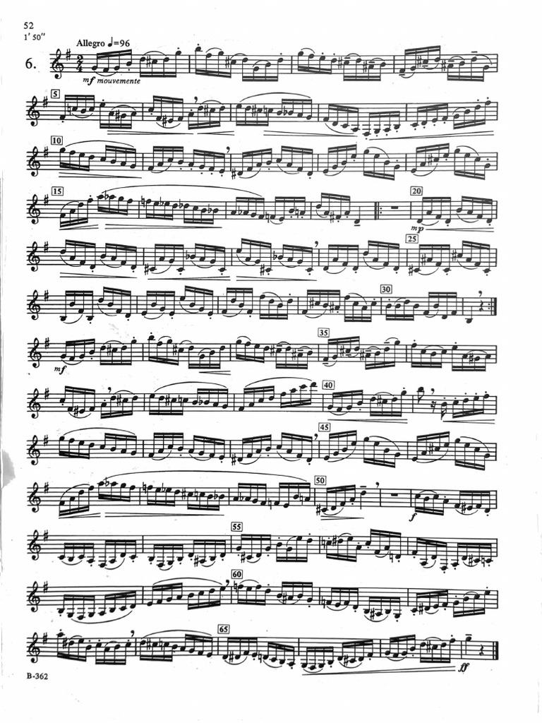 Low Clarinet 24-25 All-State Etudes | PDF
