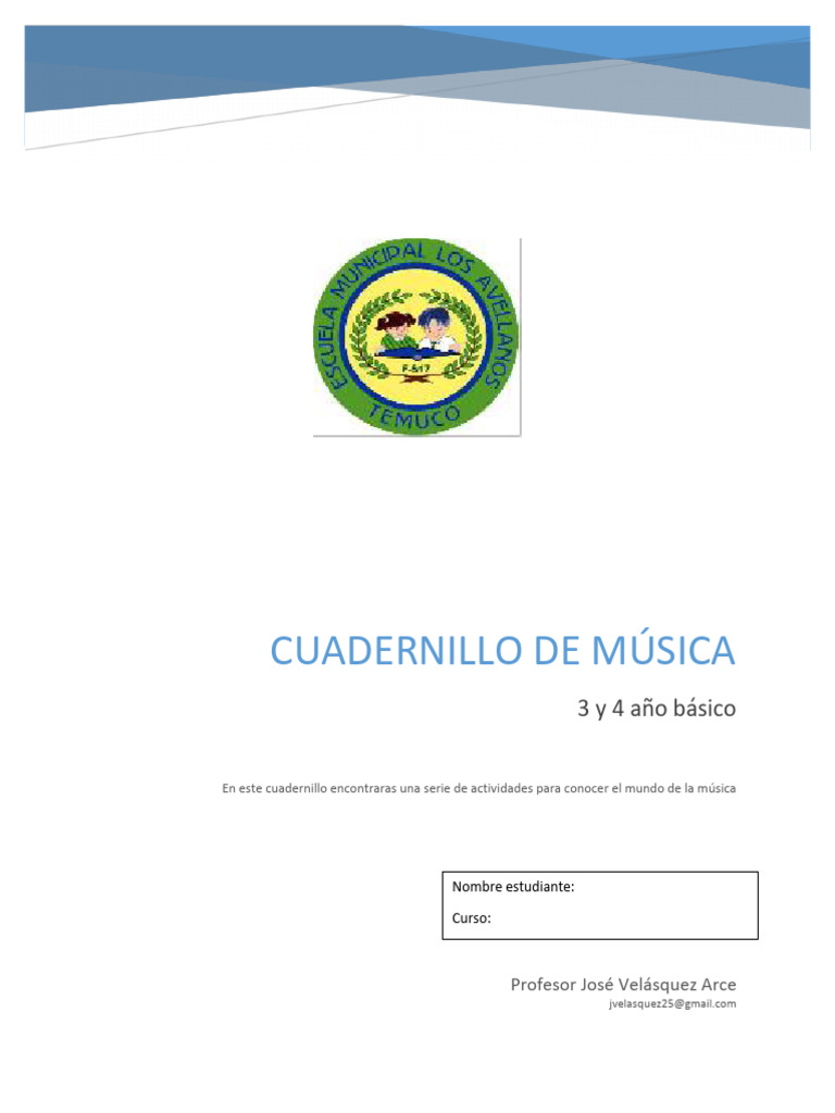 Cuadernillo de Música | PDF | Composiciones Musicales | Musicología