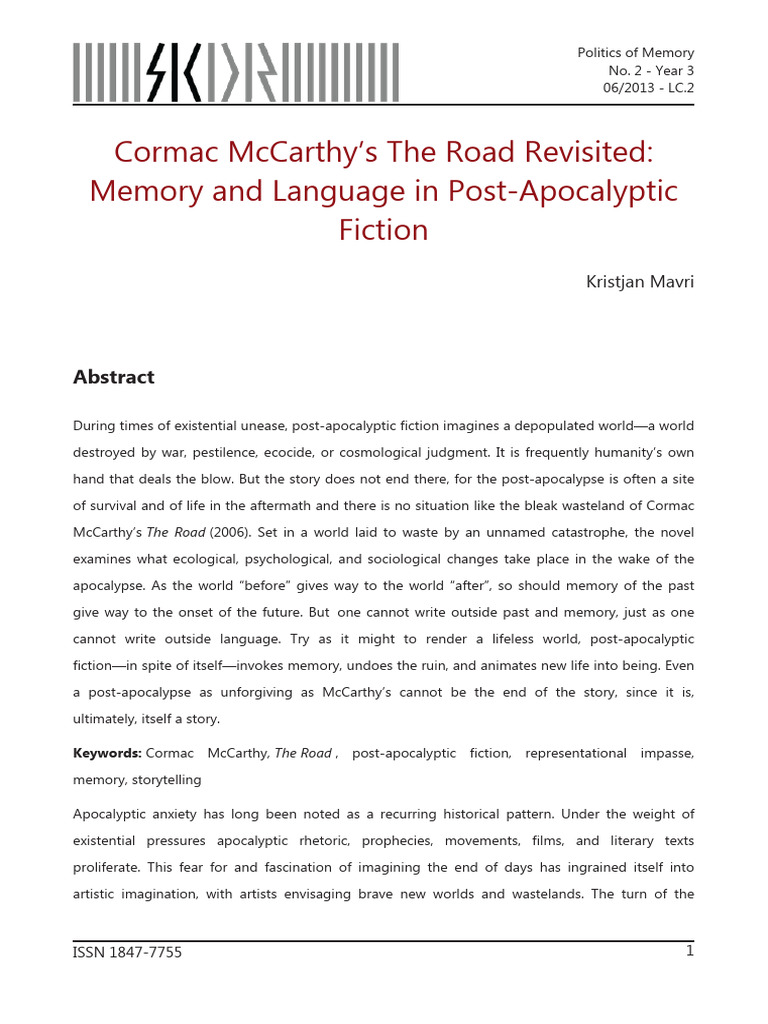 Cormac_McCarthy_s_The_Road_Revisited_Memory_and_Language_in_Post | PDF ...