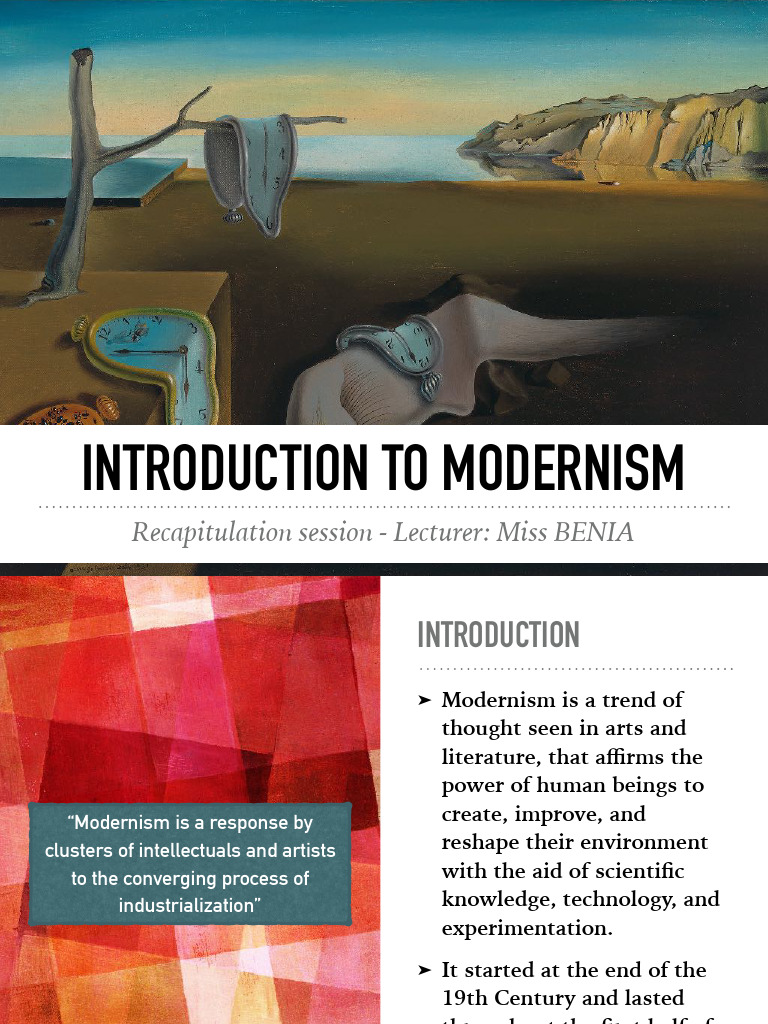Introduction To Modernism | PDF | Modernism | Literary Modernism