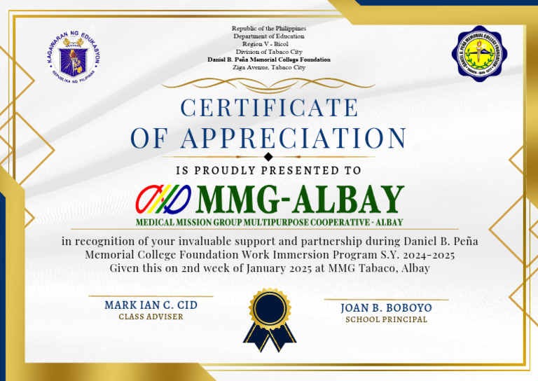 Coa For MMG Final (A4 (Landscape) ) | PDF