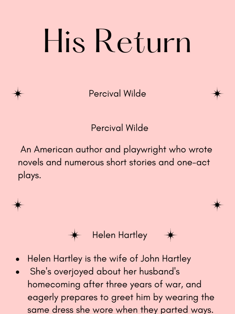 His Return | PDF