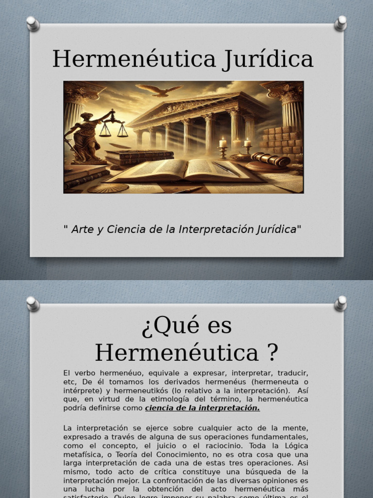 SESIÓN 1 Hermeneutica Jurídica | PDF | Hermenéutica | Justicia