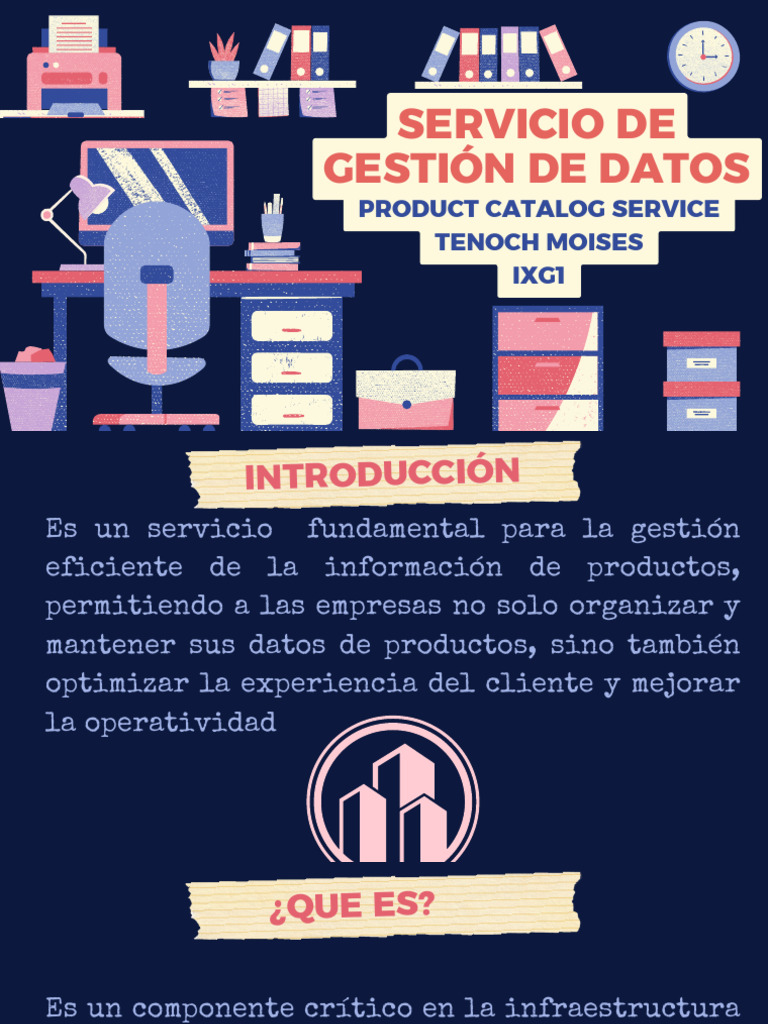 Presentacion Proyecto Final Oficina Ilustrado Azul Rojo | PDF