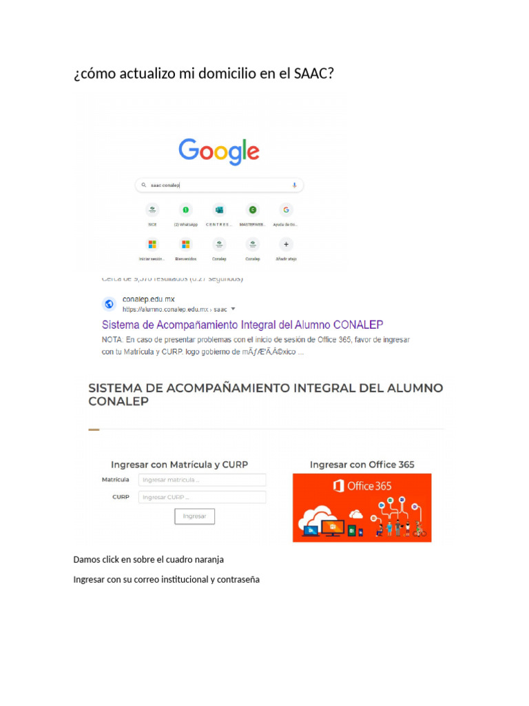 Cómo Actualizo Mi Domicilio en El SAAC | PDF