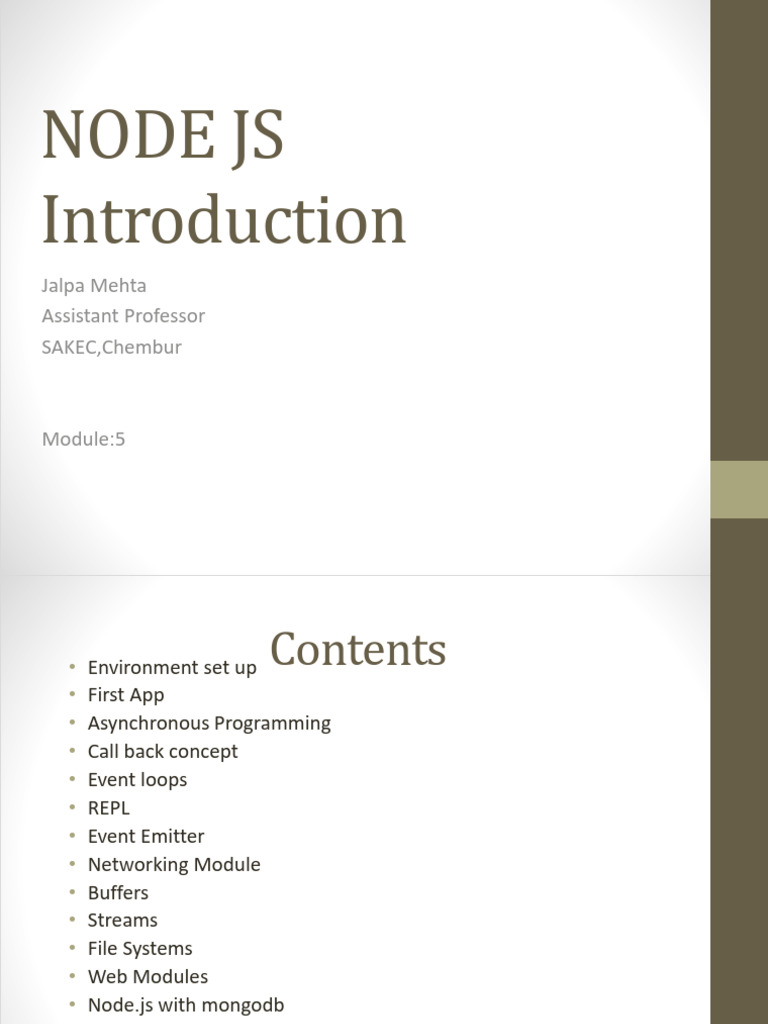 NODEjs lecture 1 | PDF | Command Line Interface | Parameter (Computer ... NODEjs lecture 1 | PDF | Command Line Interface | Parameter (Computer ...