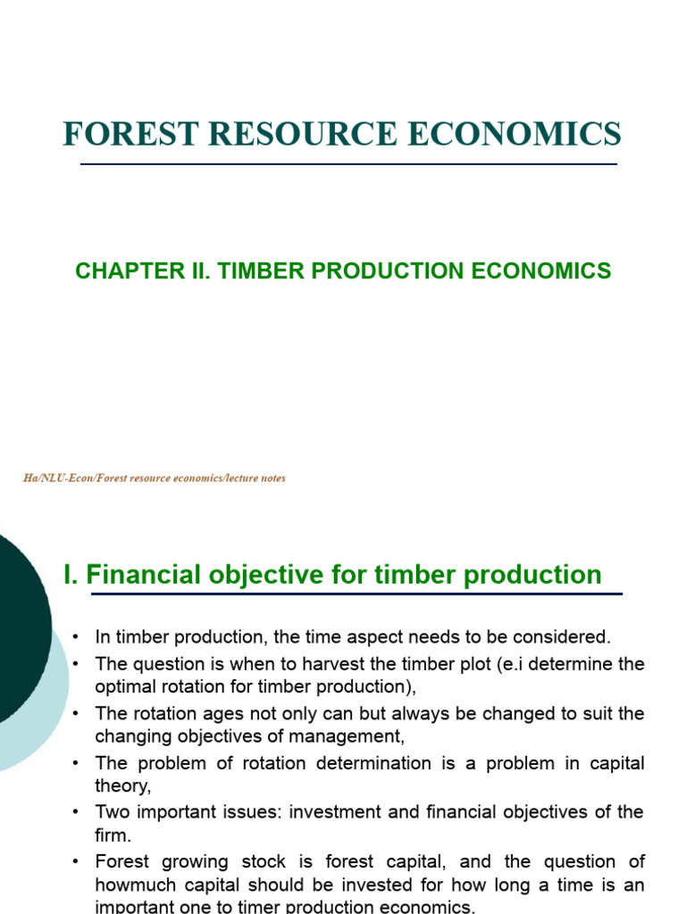 Timber Production Economics Explained | PDF | Internal Rate Of Return ...