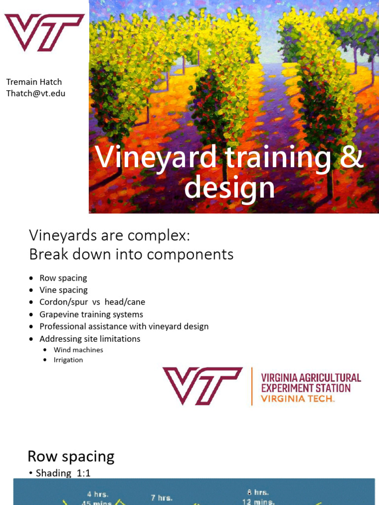 Vineyard Design and Training Systems | PDF | Vineyard | Viticulture