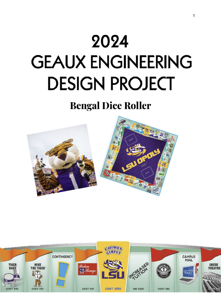 Bengal Dice Roller Design Project Packet | PDF | Light Emitting Diode ...