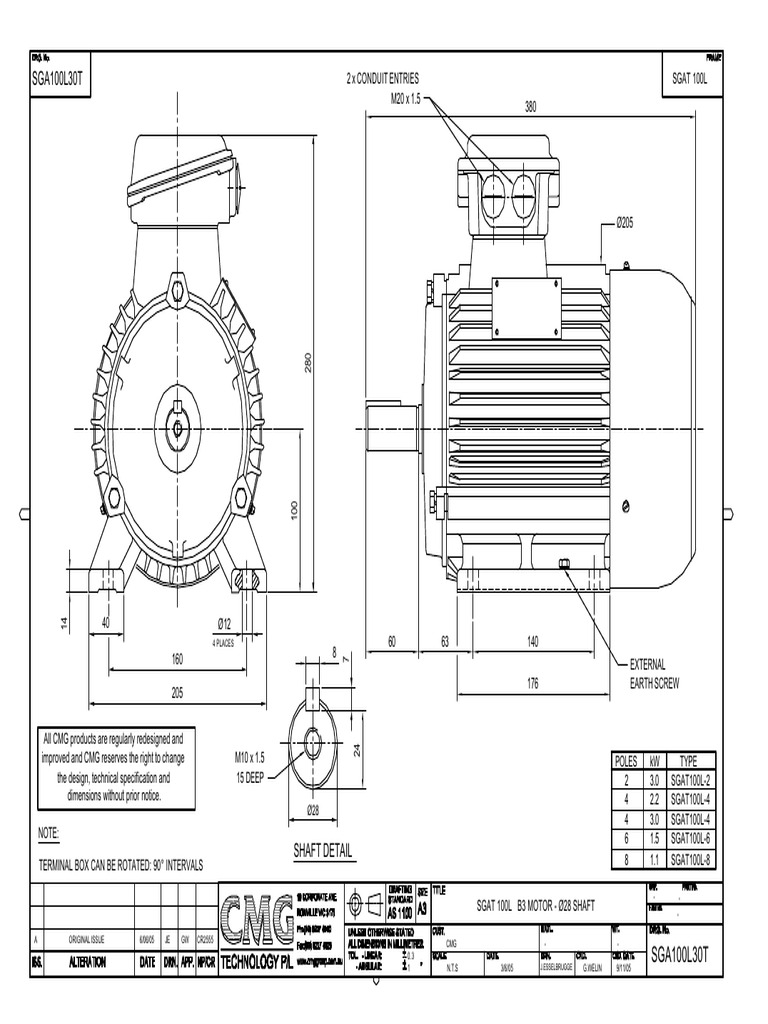 Ancillary Motor Drawing | PDF | Machines