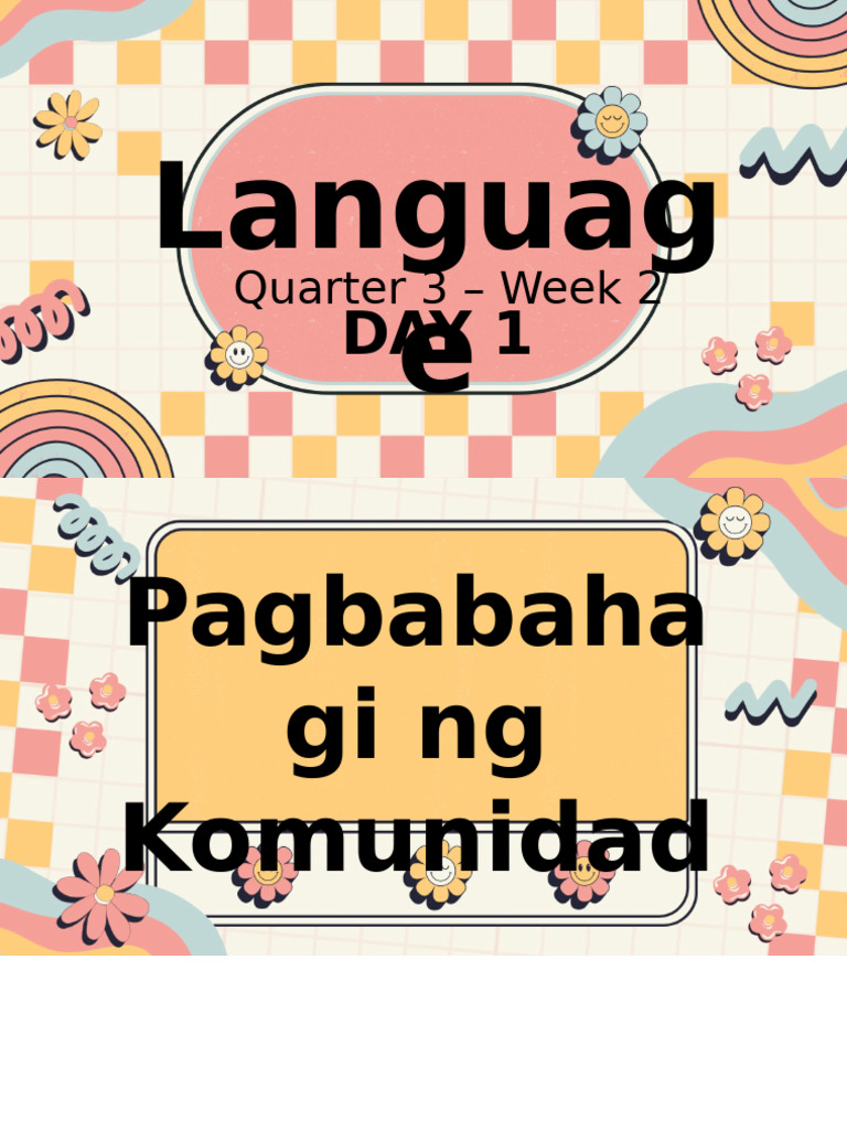 Language Q3 Week2 | PDF