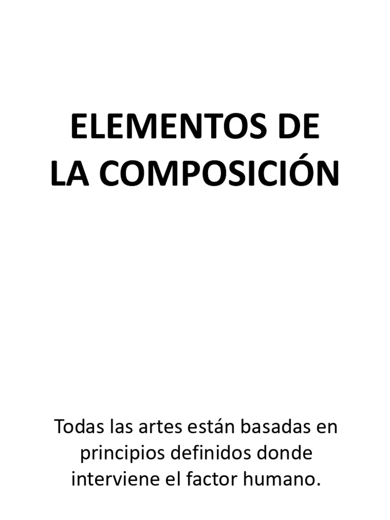 Elementos de La Composicion | PDF