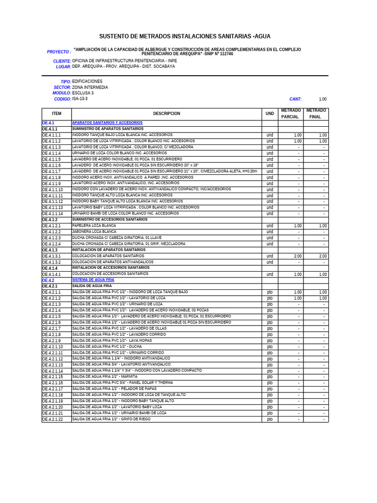 ESCLUSA 3-R-G | PDF | Acero | Materiales de construcción