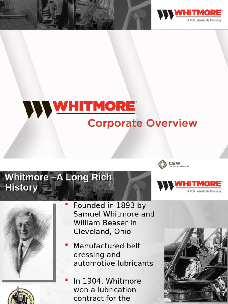 Whitmore Company Overview | PDF | Lubricant