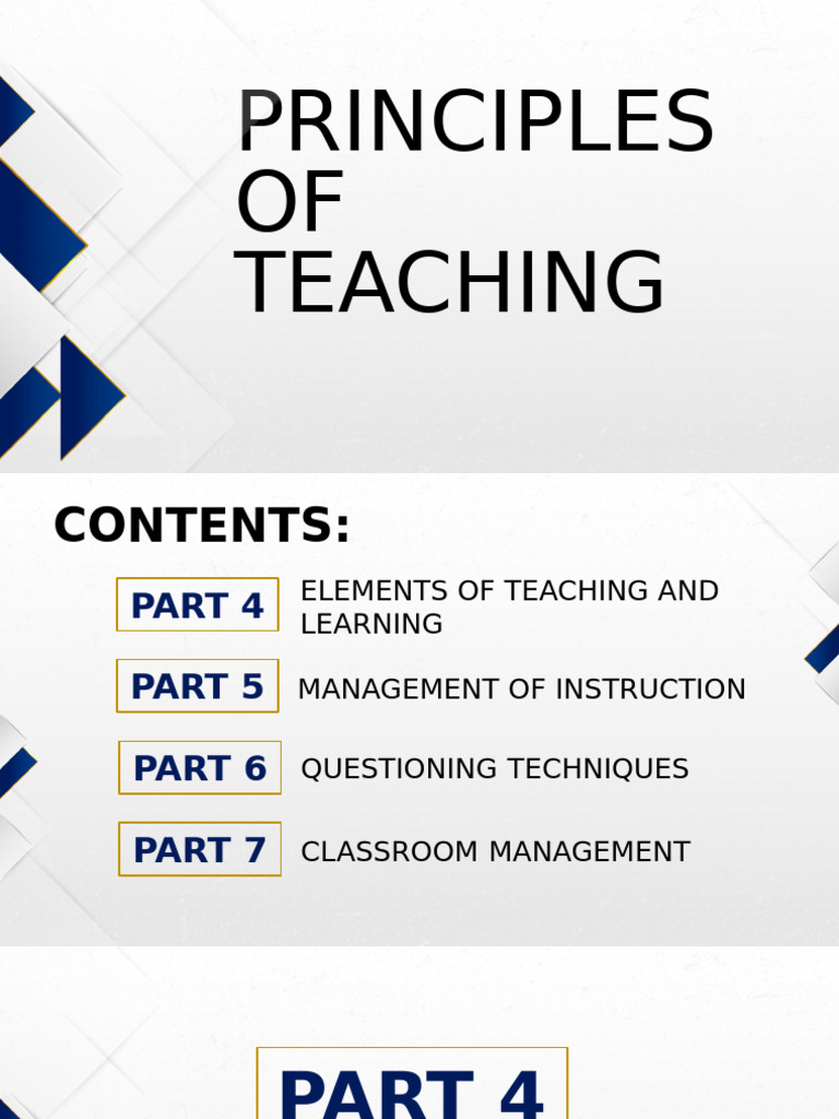 Principles of Teaching 2 | PDF | Learning | Teachers