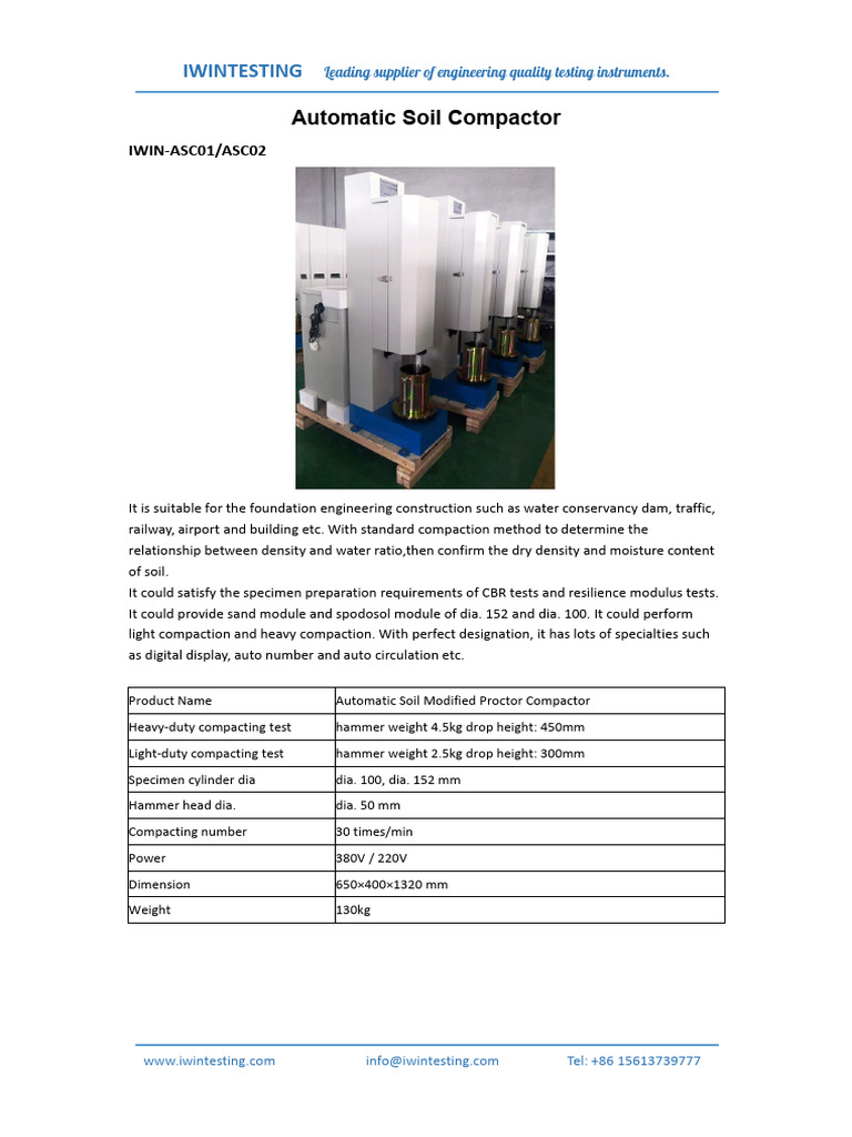Automatic Soil Compactor | PDF