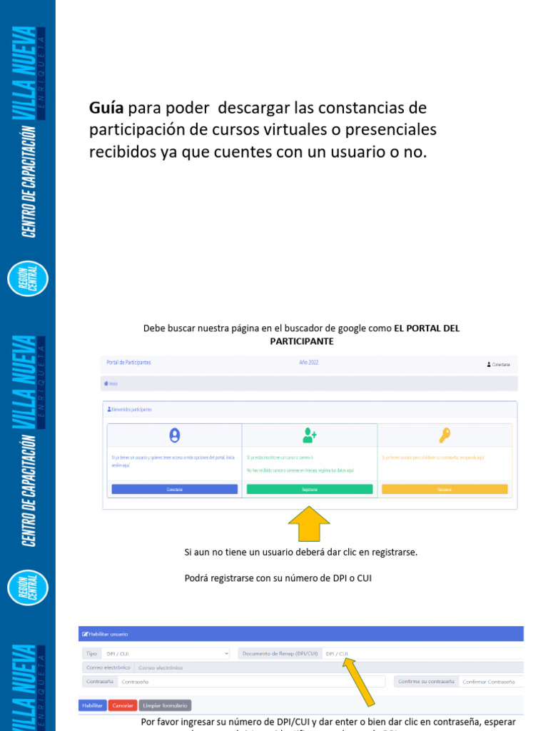 Guia para Descargar Constancias de Cursos | PDF