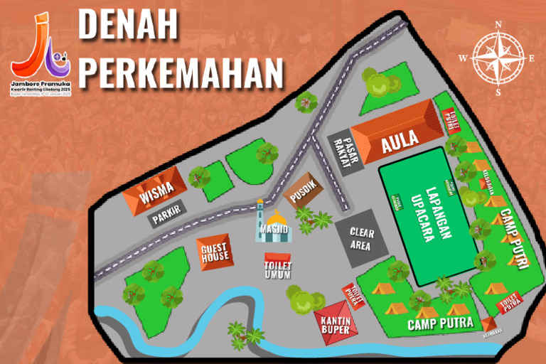 Denah Perkemahan-JAMRAN CILODONG - 20250102 - 132909 - 0000 | PDF